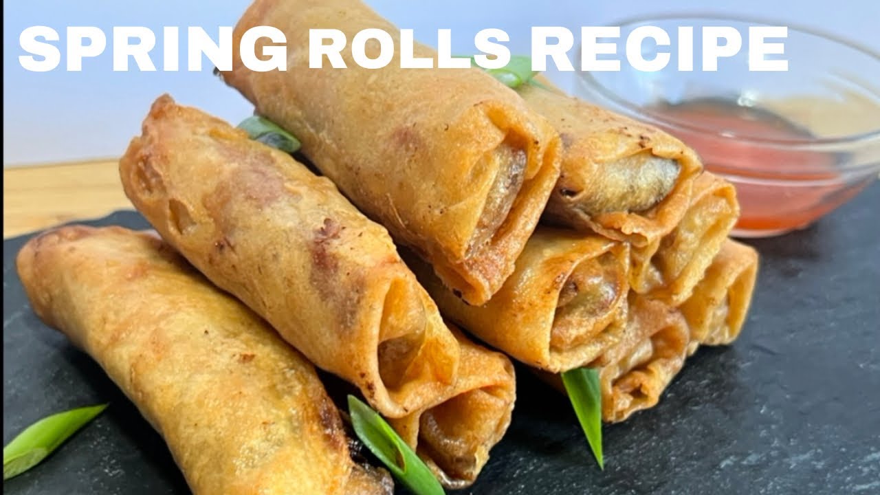 Chicken spring rolls recipe/Easy spring roll sheet snacks recipes - YouTube