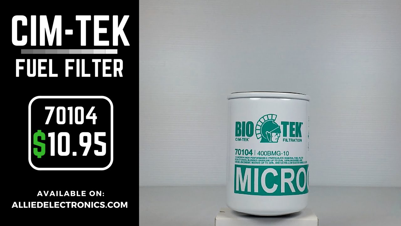 Cim-Tek 70104 Fuel Filter: 10 Micron 1 1/2" 16 UNF 1" Flow 400BMG-10 ...