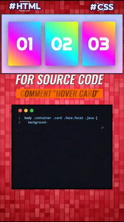 CARD HOVER #html #coding #programming #css #javascript #hover - YouTube