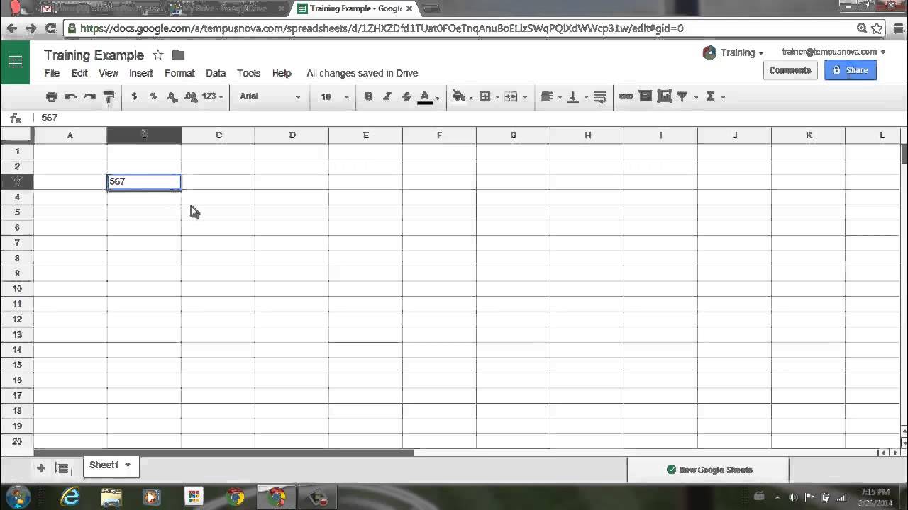New Google Sheets Cell Selection - YouTube
