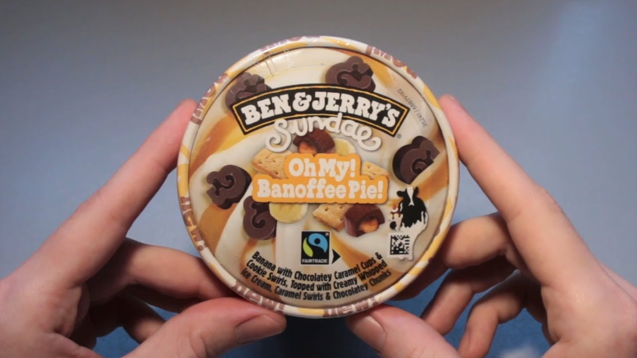 Ben & Jerry's Sundae Oh My! Banoffee Pie! Review - YouTube