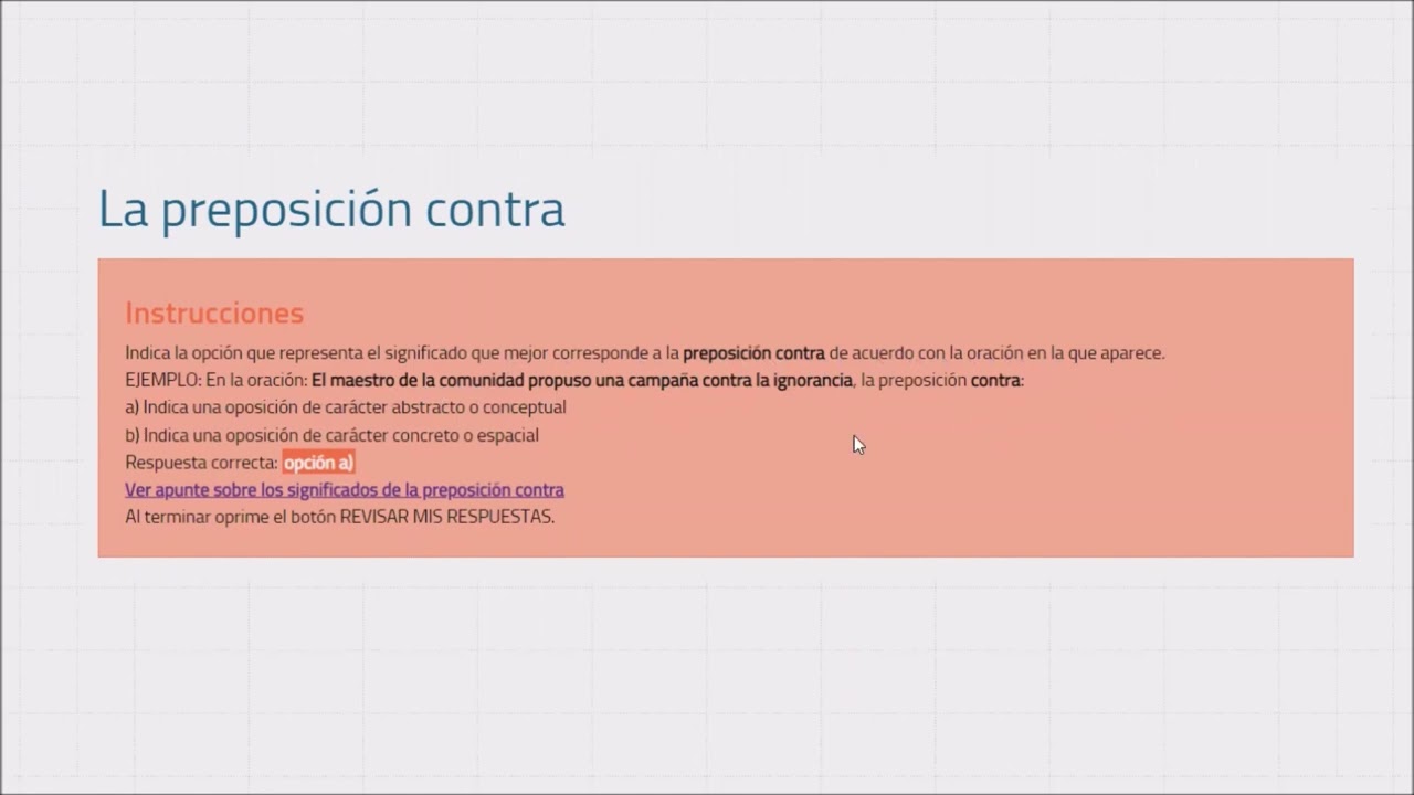 La preposición contra - YouTube