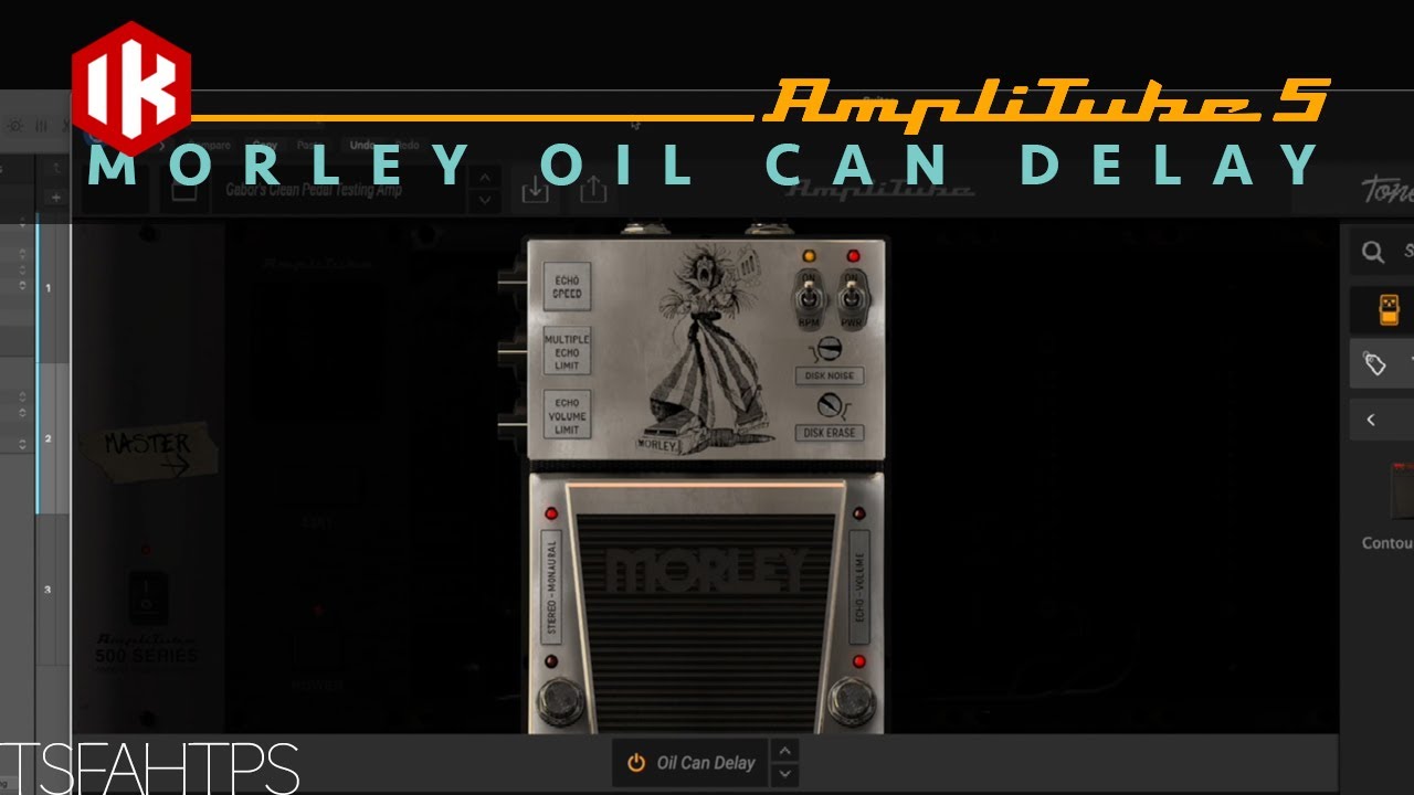 Morley Oil Can Delay - AmpliTube 5 - YouTube