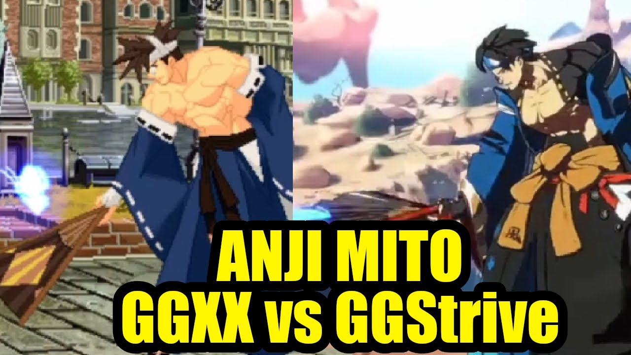 Anji Mito Guilty Gear XX vs Guilty Gear Strive - YouTube