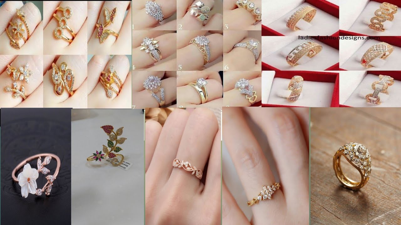 gold ring dizain for girls/ new ring dizain collection/least gold ring ...