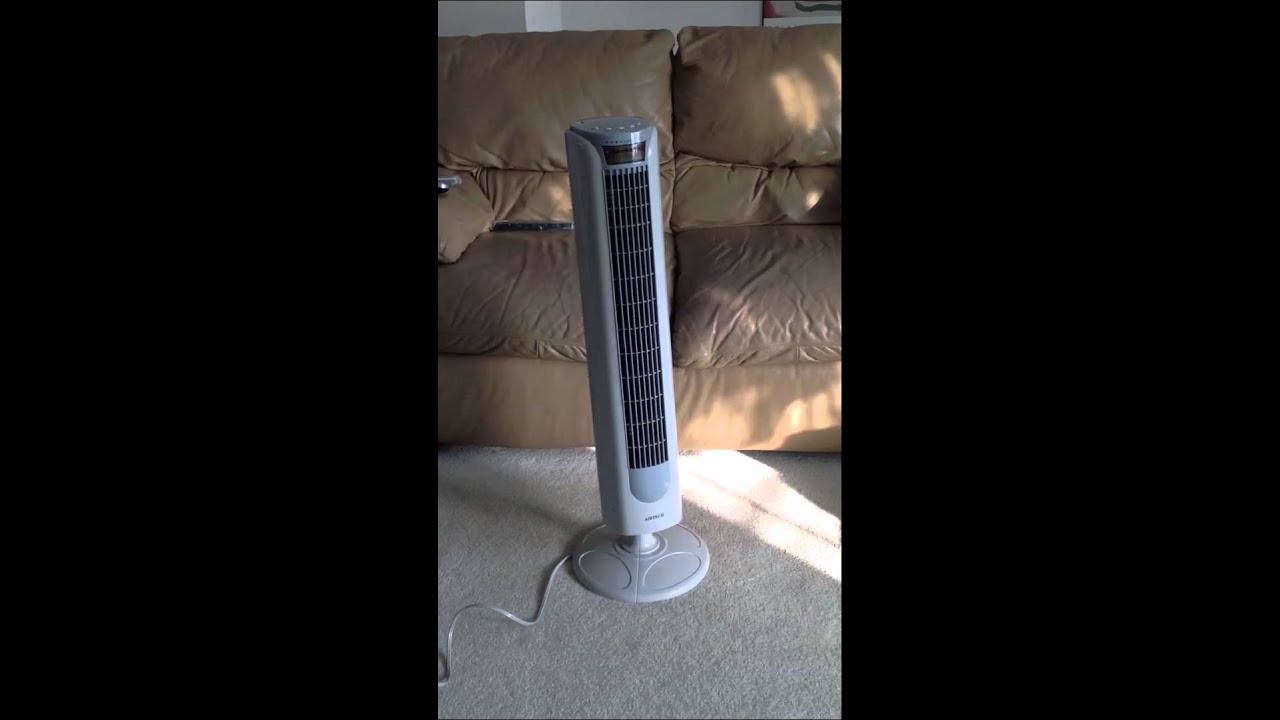 Air Tech Oscillating Tower Fan - YouTube