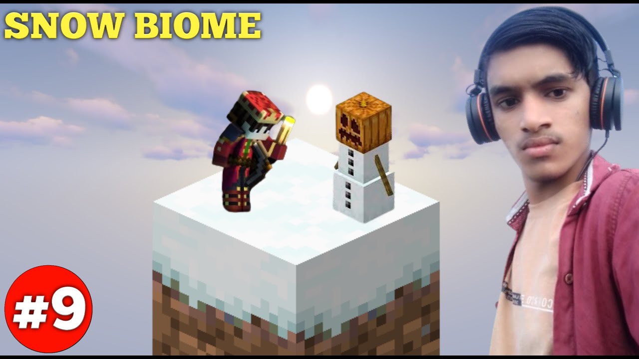 SNOW BIOME PHASE UNLOCK In Minecraft One Block | Minecraft One Block #9 ...