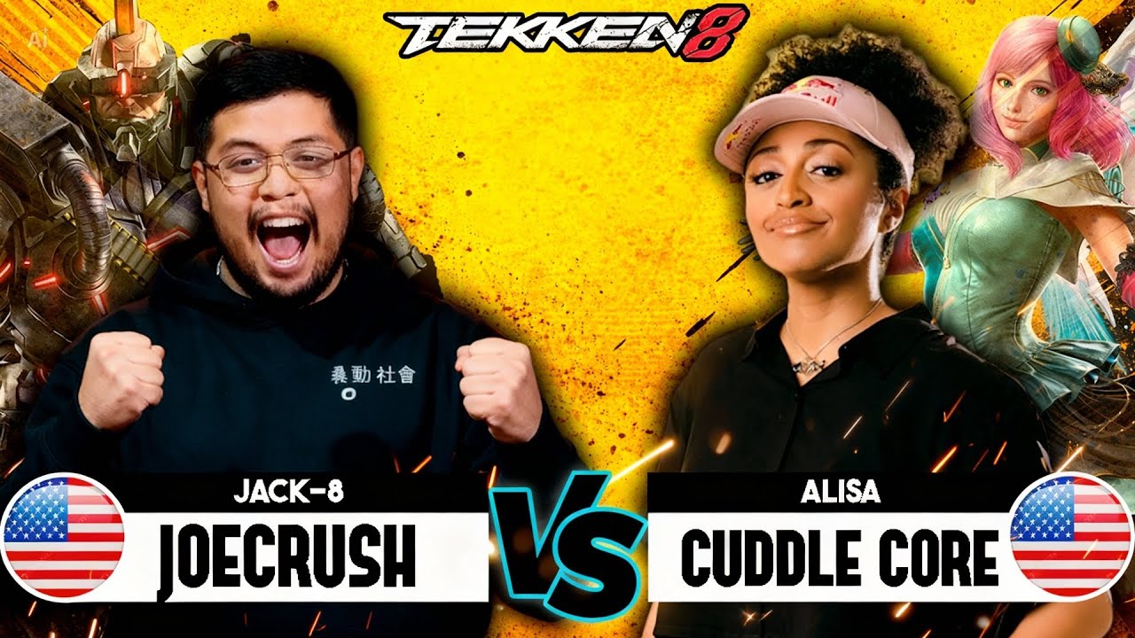 JOECRUSH (Jack-8) vs CUDDLE CORE (Alisa) Tekken 8 Pro Match - Rank ...