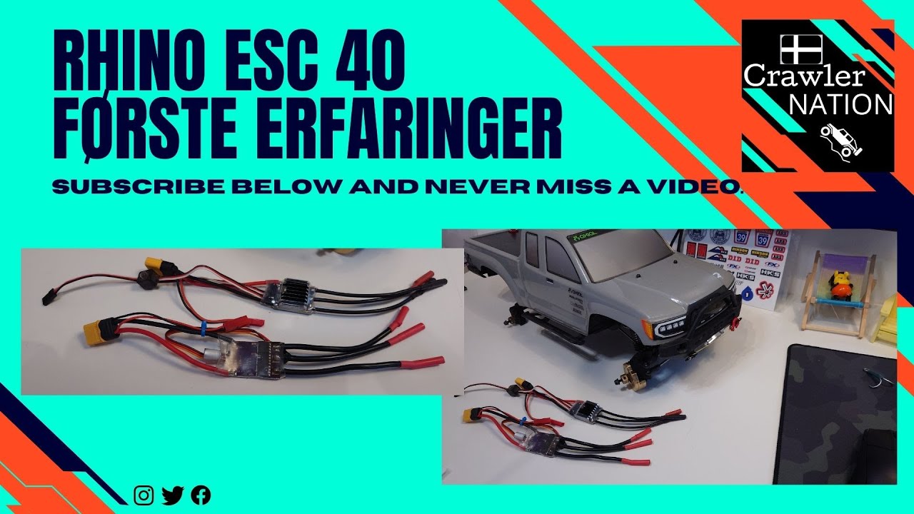 Rhino ESC - Første Indtryk - YouTube