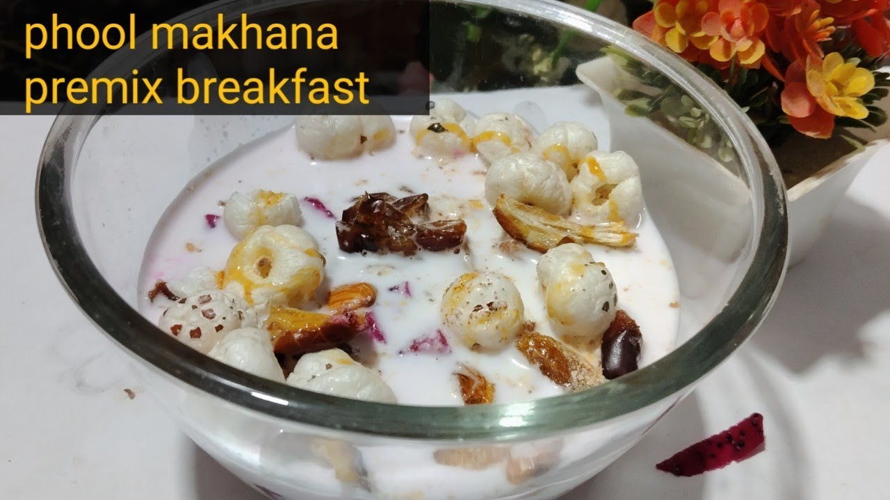 2 mins Healthy phool makhana premix breakfast|| Makhana breakfast ||# ...