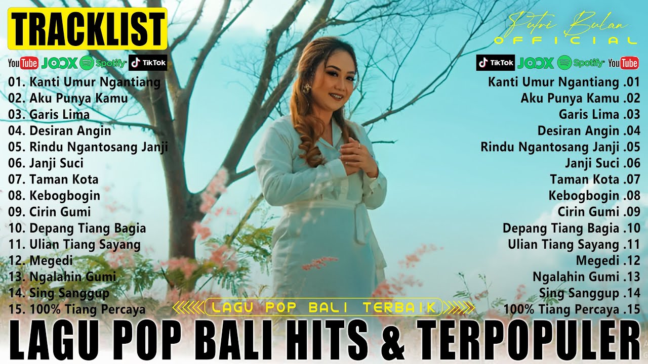 Lagu Pop Bali Hits & Terpopuler - Putri Bulan Hits Lagu Terbaik 2025 ...