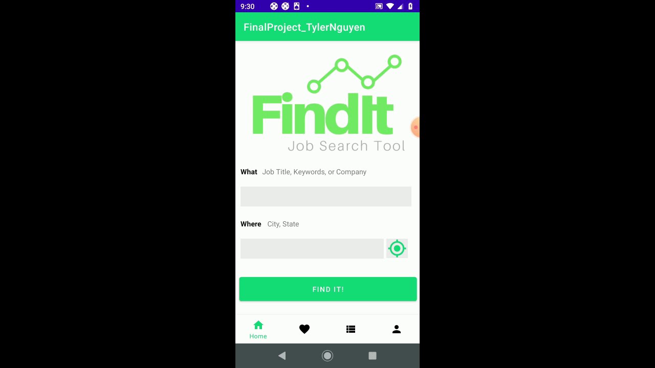 FINDIT Job Search App Using Firebase Real-time Database - Mobile App ...