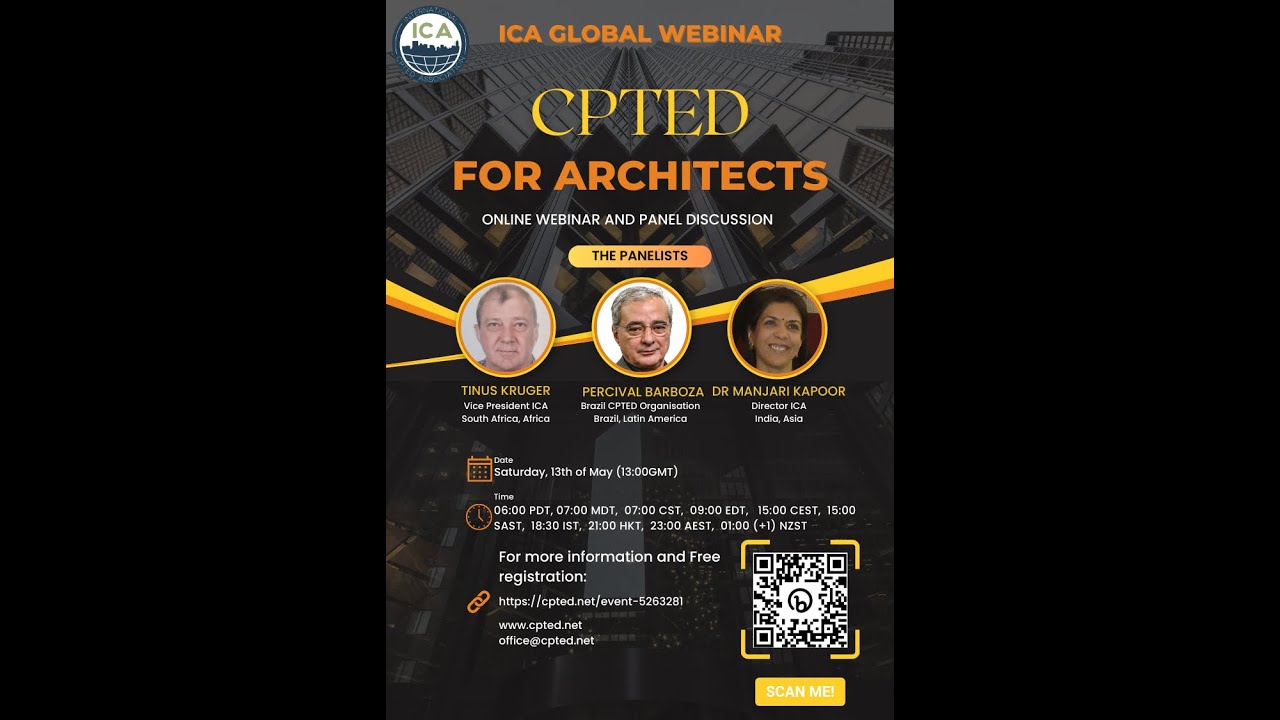 ICA WEBINAR: CPTED for Architects (13 May 2023) - YouTube