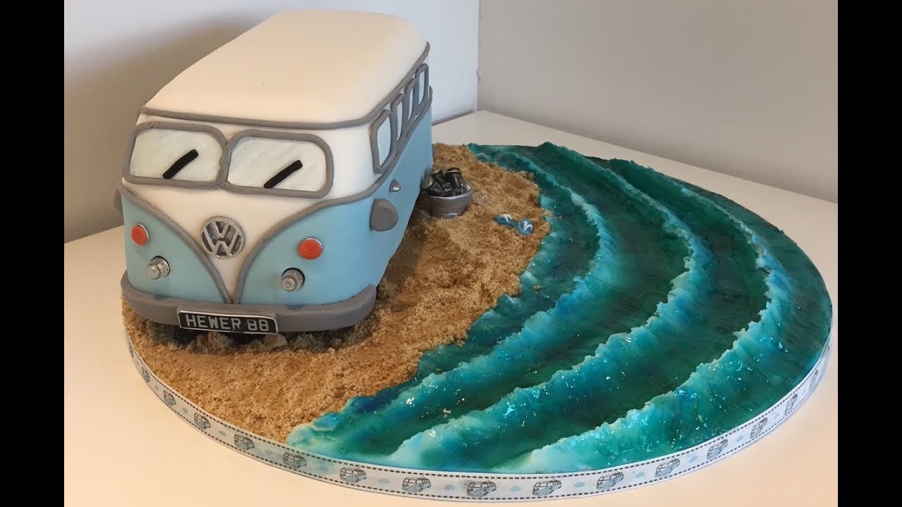 Wave Fondant Cakes Like Grass