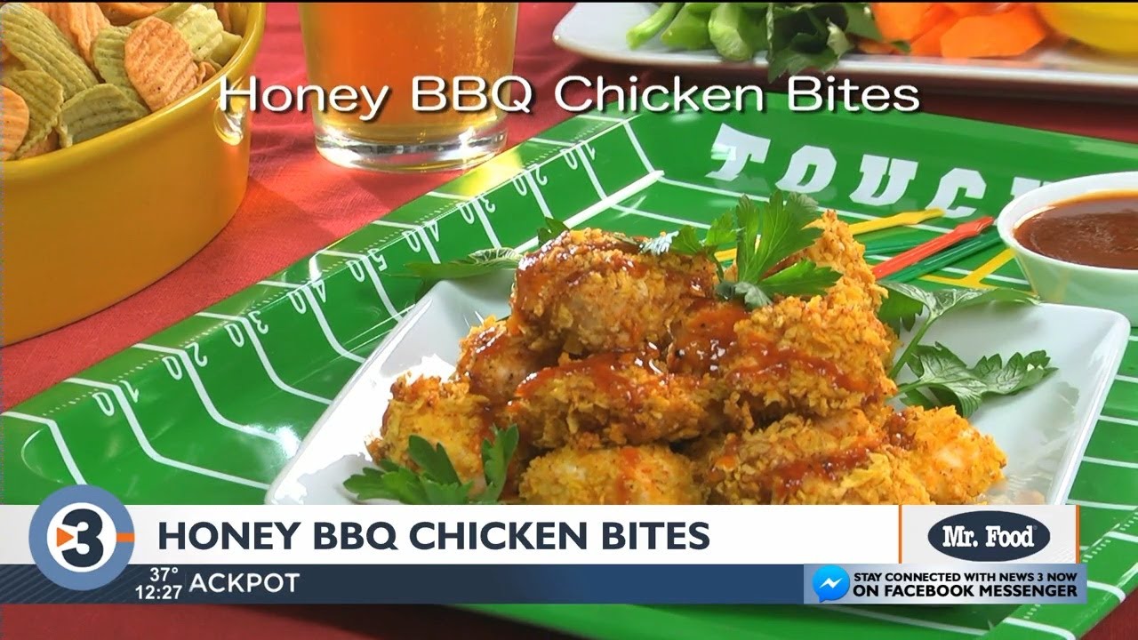 Mr. Food: Honey BBQ Chicken Bites - YouTube