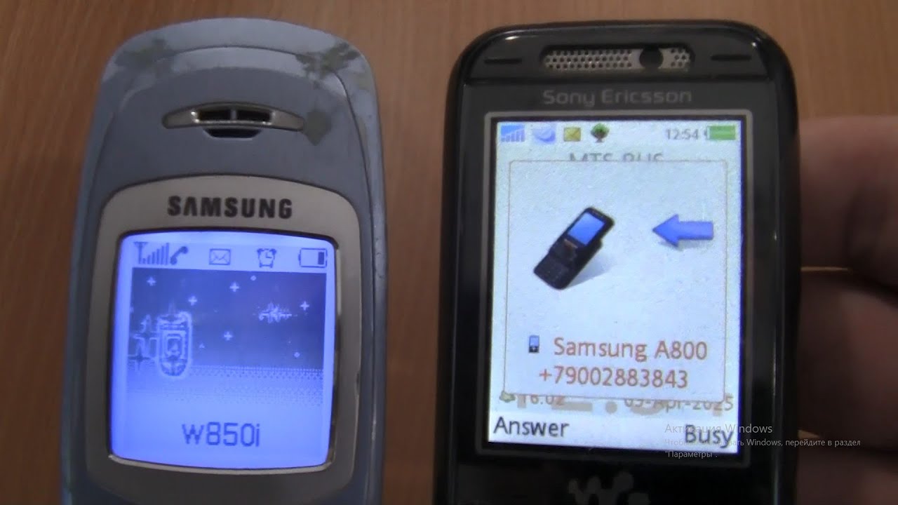 Incoming call & Outgoing call at the Same Time Sony Ericsson W850i ...