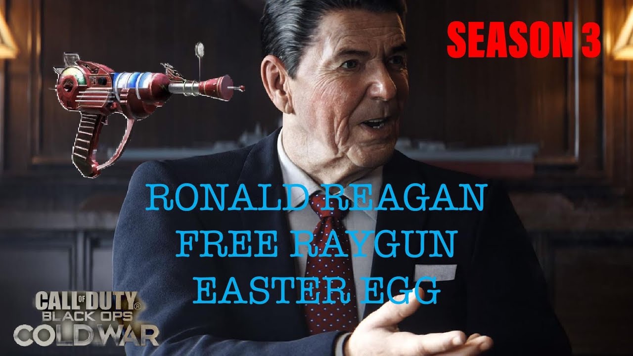 RONALD REAGAN FREE RAYGUN ZOMBIES EASTER EGG! OUTBREAK BOCW - YouTube