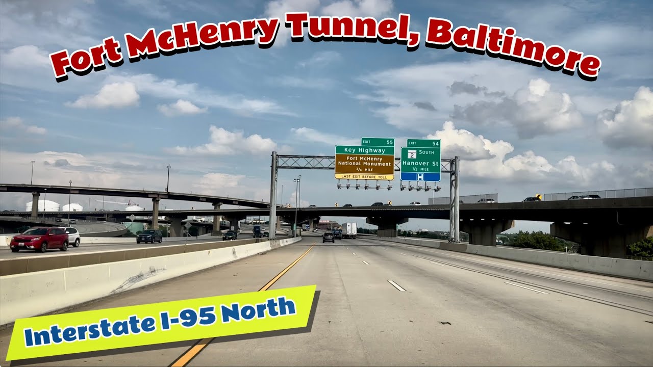 Fort McHenry Tunnel Baltimore Northbound - YouTube