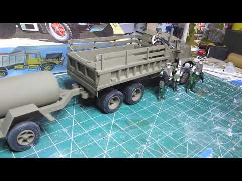 Army Truck model 1/25 scale - YouTube