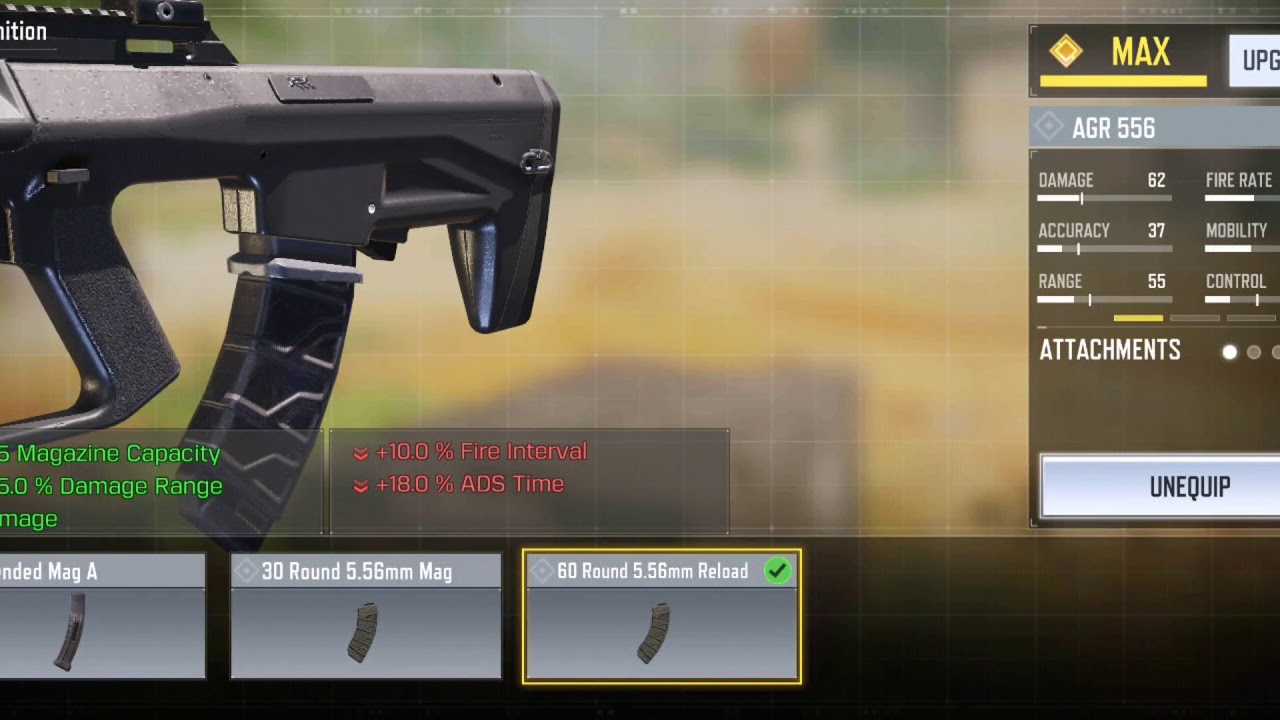 How to build the AUG A3 in cod mobile - YouTube