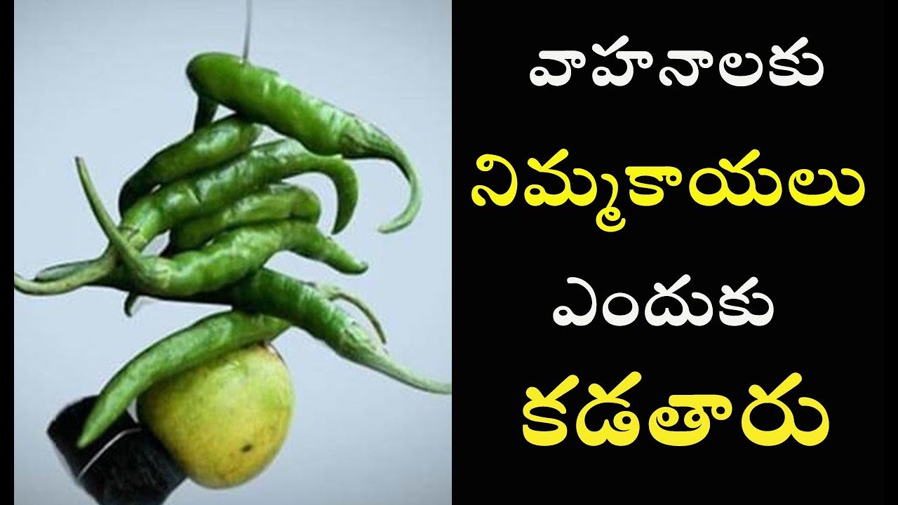 Why Do We Hang Lemon And Chilli To The New Vehicles | Why Do We Tie ...