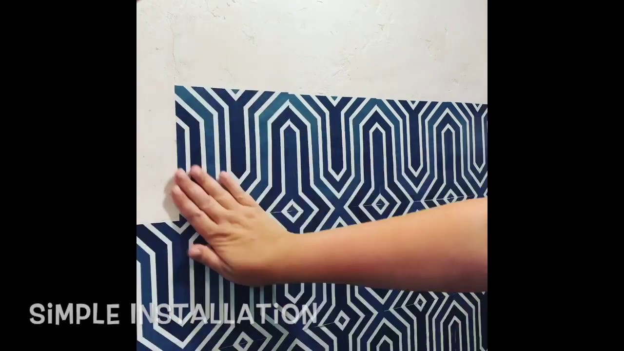 Peel & Stick Wall Decal installation - YouTube