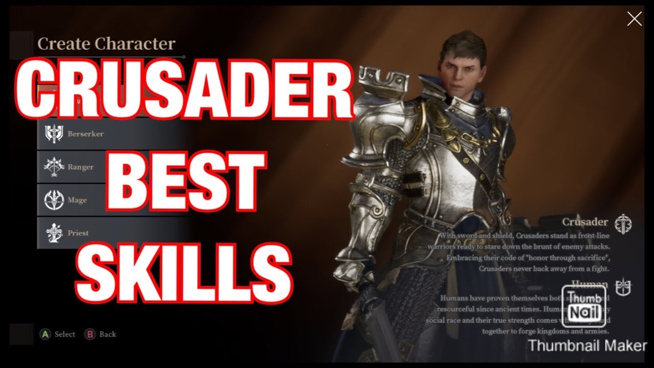Crusader Best Skills and Passives in Bless Unleashed - YouTube