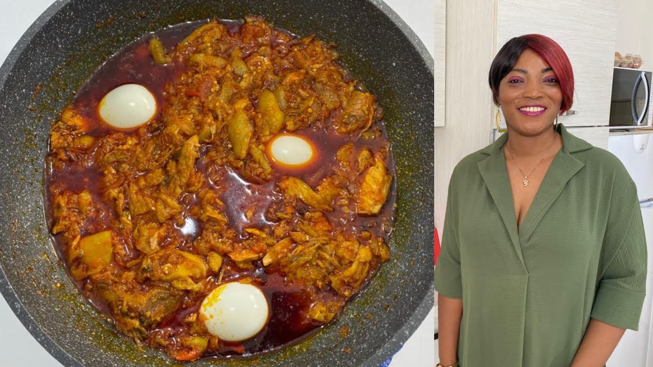 Authentic Ghanaian Garden Eggs ( Eggplants) Stew With Boiled Yam Recipe ...