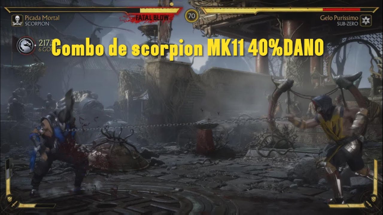 Fazendo um combo de 40% de scorpion em MK11 - YouTube