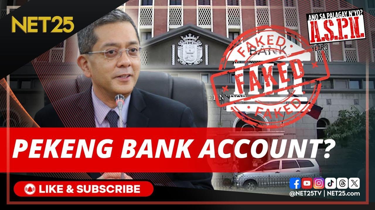 Mga bank account na nakapangalan kay Comelec Chairman, Atty. George Garcia, peke raw | ASPN ...