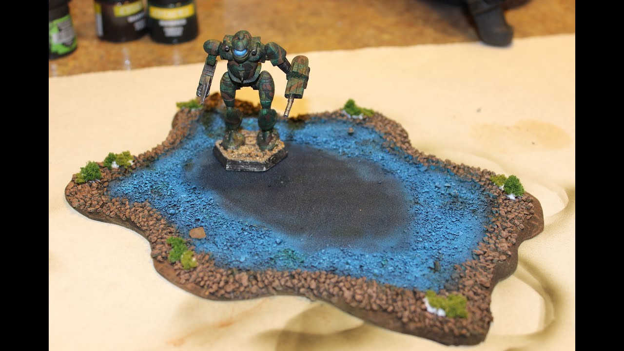 Miniature Pond terrain build - YouTube
