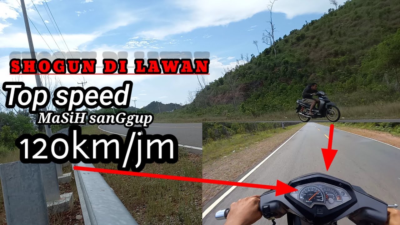 top speednya shogun sp 125(2008) mentok di 120km/.#shogunsplajuspeed# ...