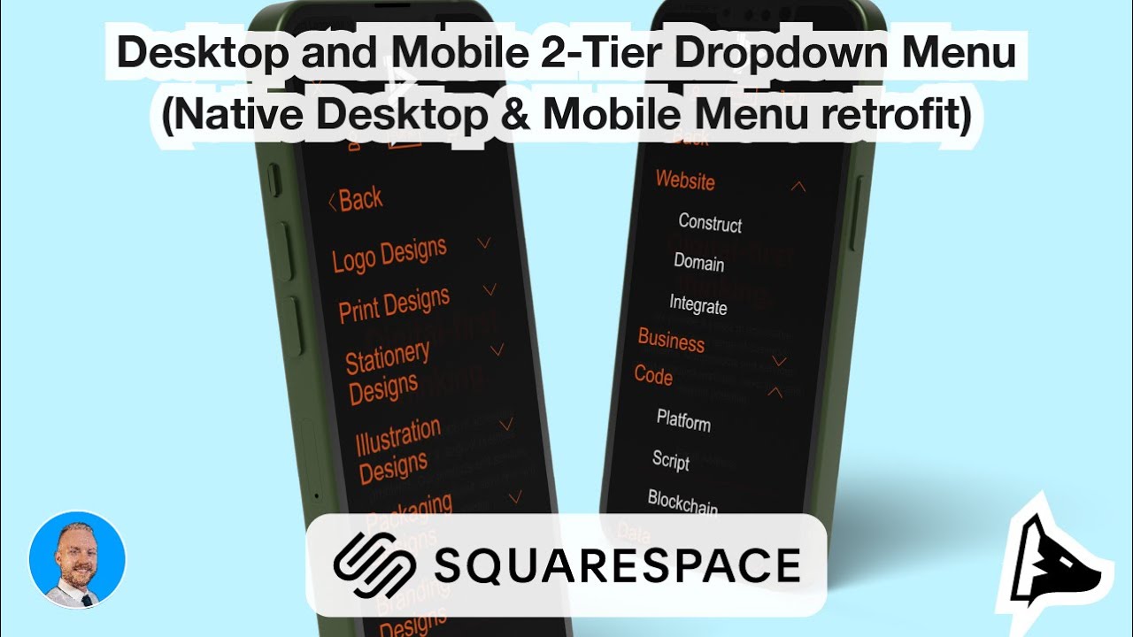 Desktop and Mobile 2-Tier Dropdown Menu - Live demonstration ...