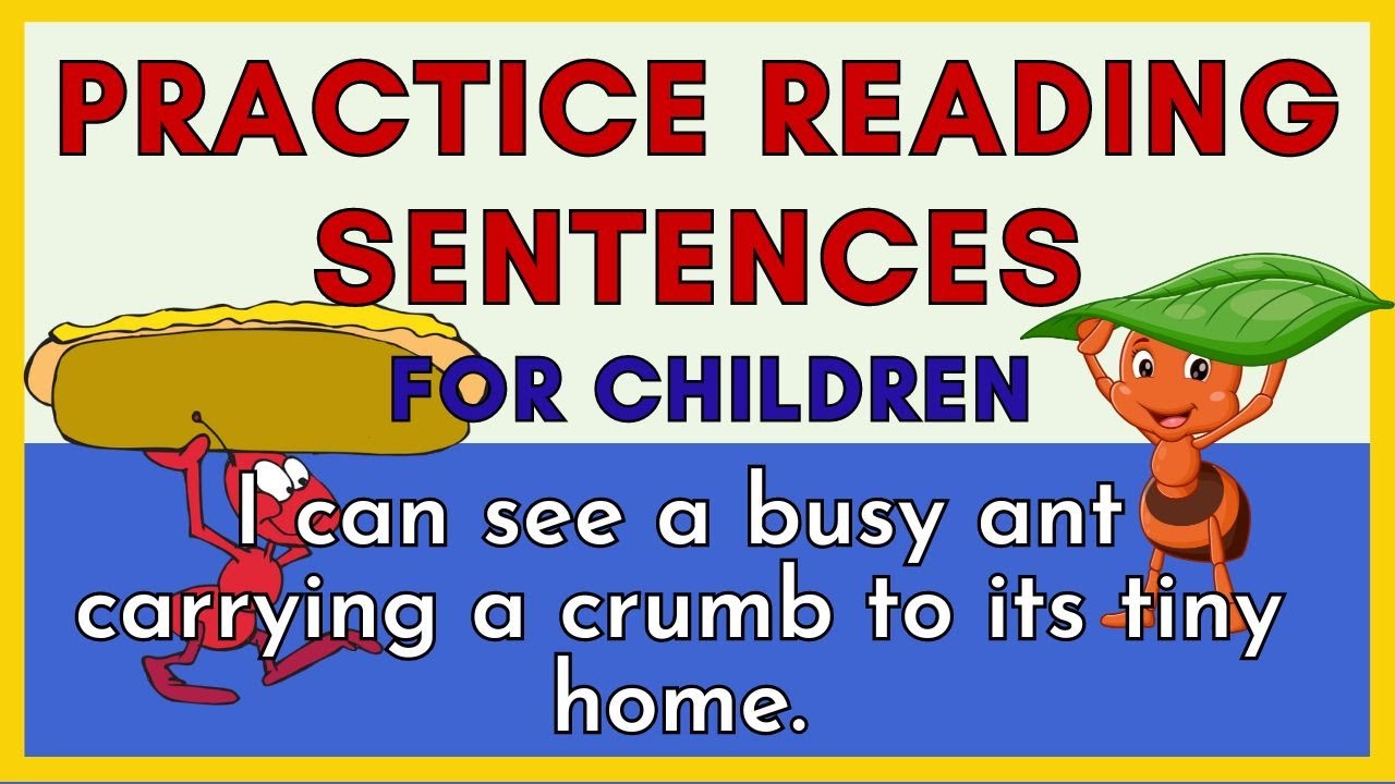 PRACTICE READING SENTENCES - S16 - "I Can See" - Reading at Home ...
