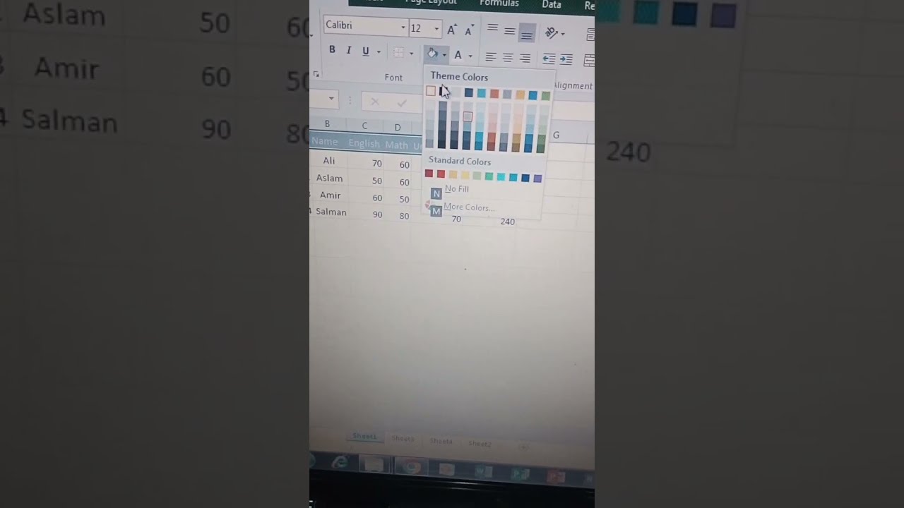 Shortcut Key To Change Color Of Excel Cell And Font YouTube Shortcut Key To Change Color Of Excel Cell And Font YouTube