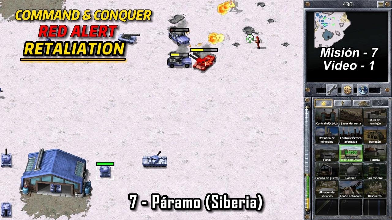 COMMAND & CONQUER. RED ALERT. RETALIATION: Misión: 7 - Páramo (Siberia ...
