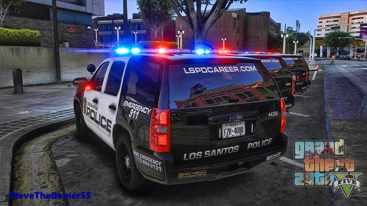 Playing GTA 5 As A POLICE OFFICER City Patrol| HPD|| GTA 5 Lspdfr Mod ...