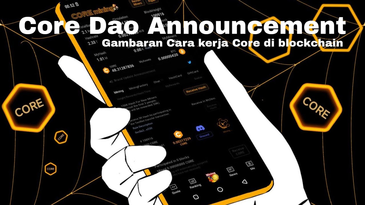 Core Dao announcement learn process step 2 - YouTube