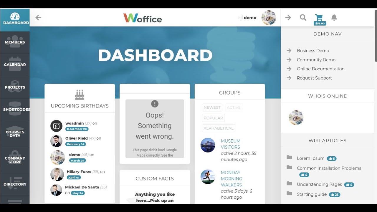 WOffice WordPress Theme | Intranet Extranet WordPress Theme | School Network | Community Network ...