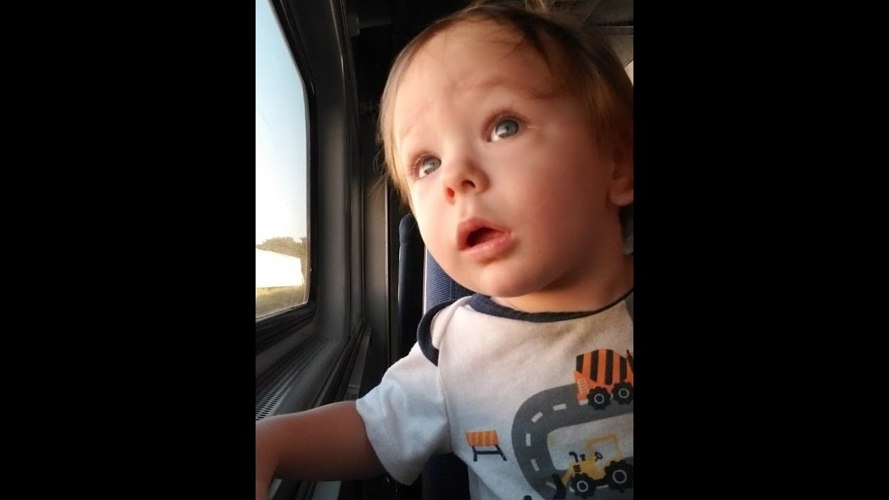 Baby's First Train Ride on Amtrak - YouTube