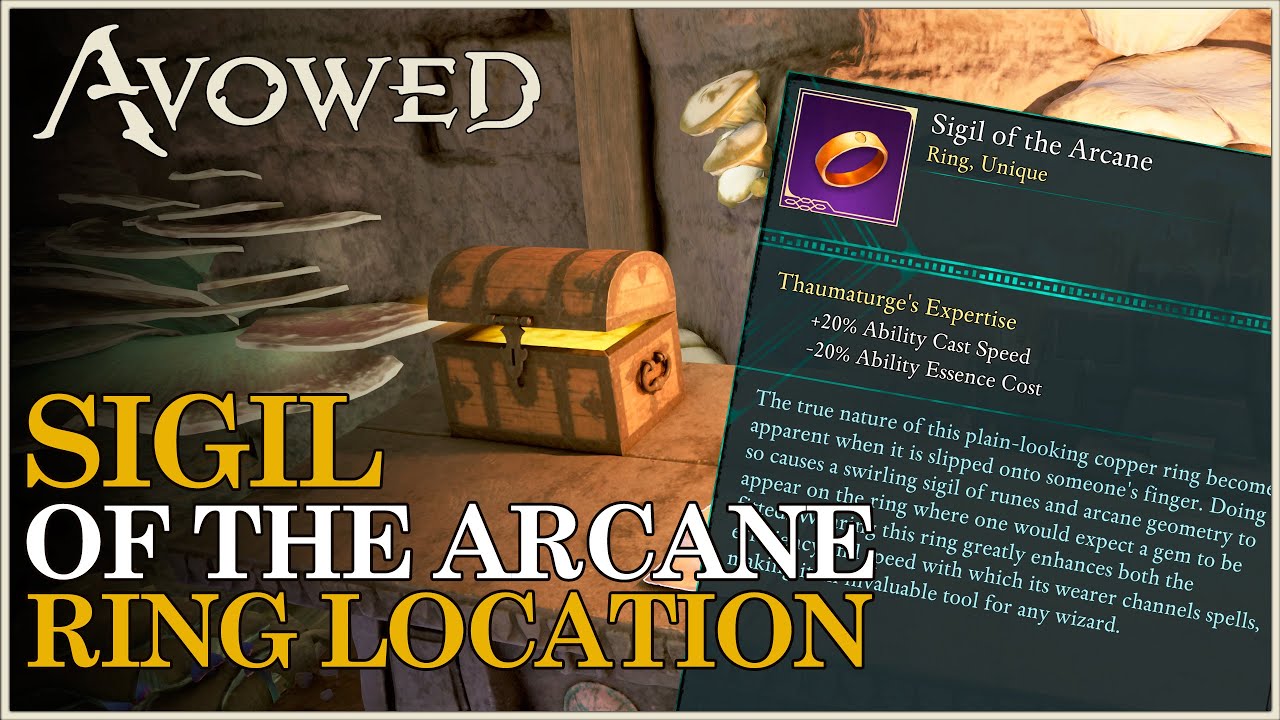 Where to find Sigil of the Arcane ring - Avowed - YouTube