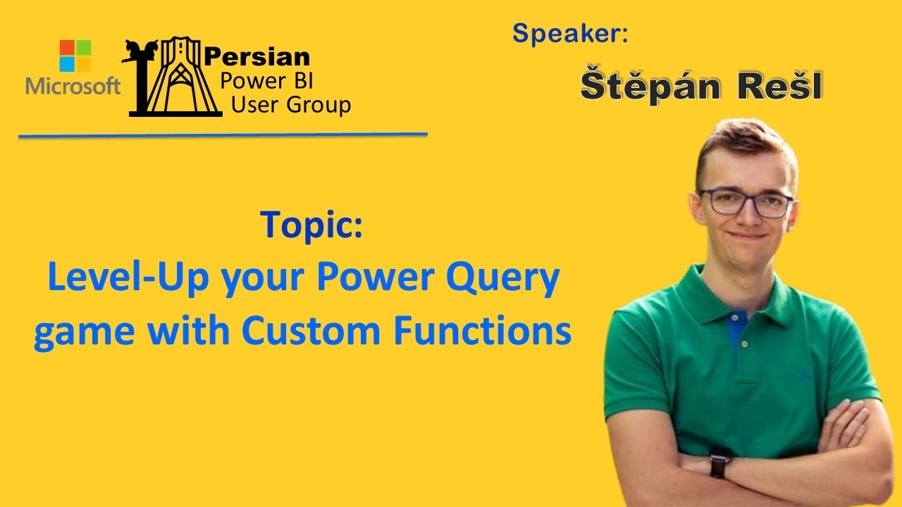 Level-Up your Power Query game with Custom Functions - Štěpán Rešl - YouTube
