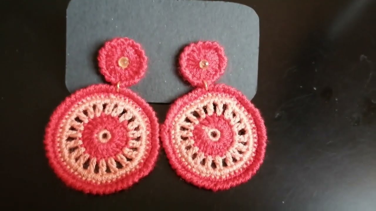 Crochet Earrings Step by step - YouTube