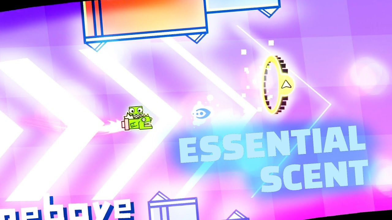 지오메트리 대쉬 - "ESSENTIAL SCENT" 클리어 - YouTube