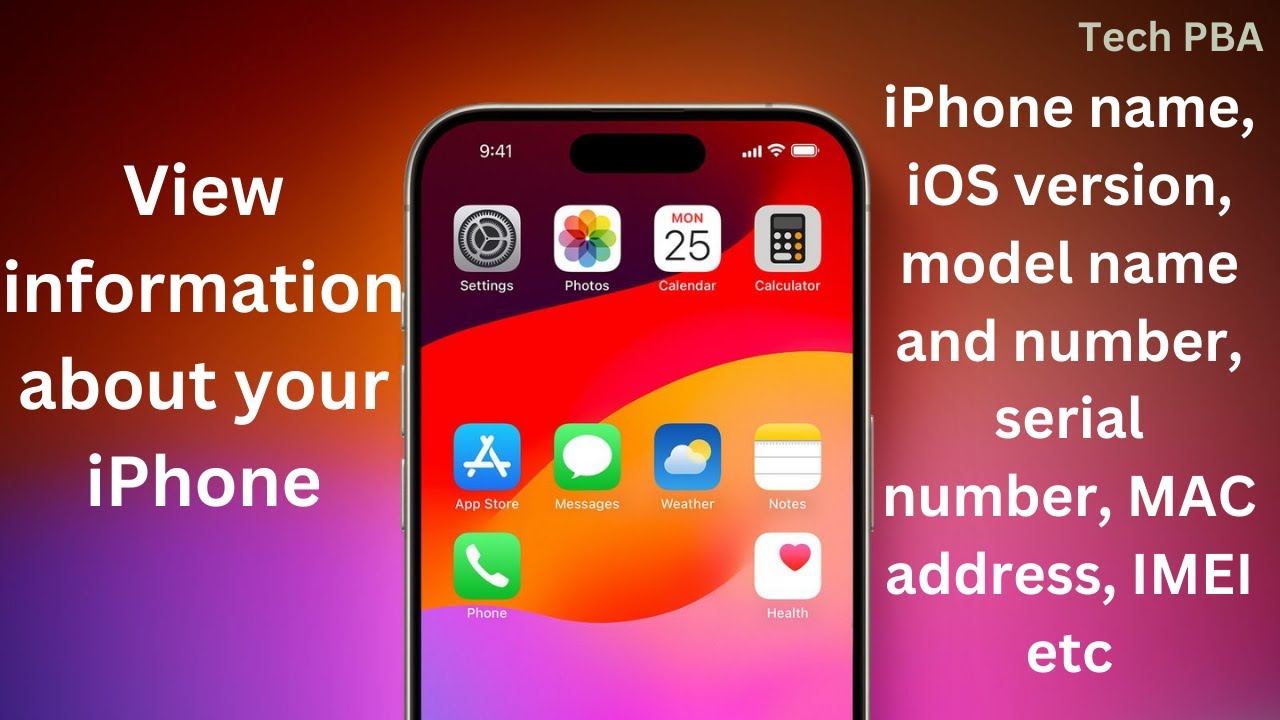 iPhone | How to view or check all the information about your iPhone ...