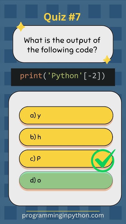 Python Quiz - What's the Answer? - Quiz #7 #python #shorts #quiz #codingchallenge #pythonprogram ...