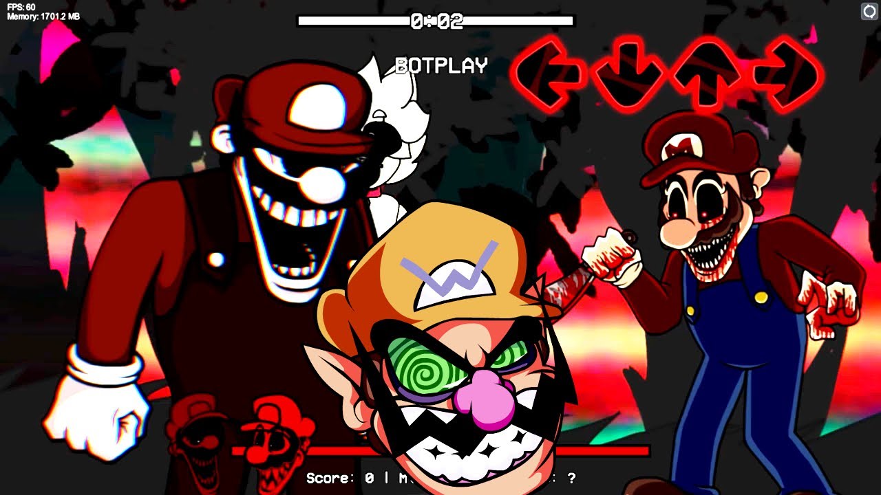 FNF V.S Mario's Madness Gang Sings Triple Trouble FULL HORROR MOD [PlCo ...