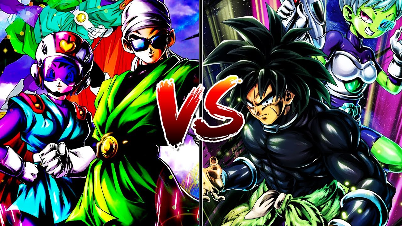 Great Saiyaman 1 & 2 VS Broly & Cheelai - Dragon Ball Legends - YouTube