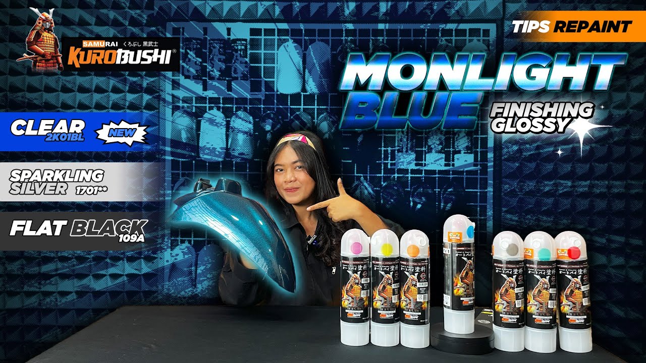 TIPS REPAINT WARNA MOONLIGHT BLUE YANG GLOSSY KAYA GINI TANPA PERLU ...