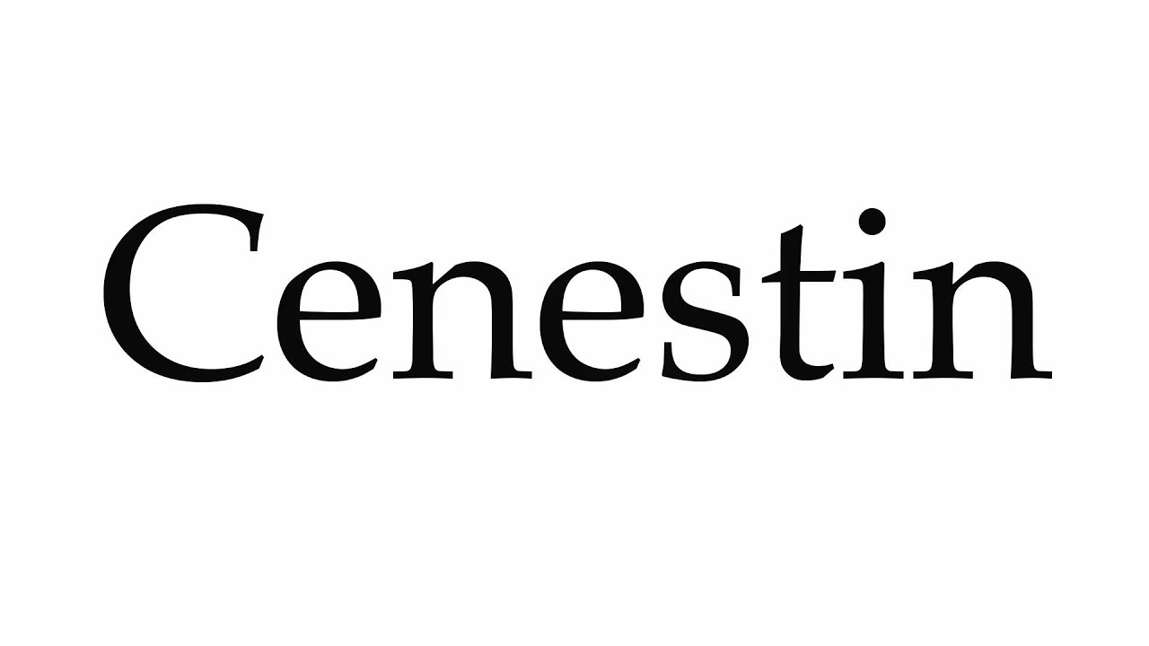 How to Pronounce Cenestin - YouTube